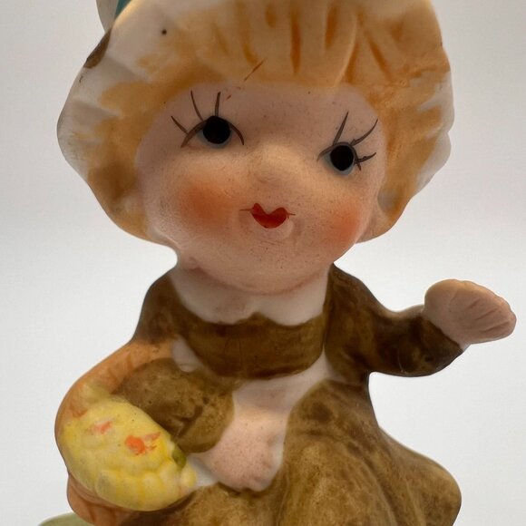 Enesco | Other | Vintage Enesco Girl Figurine With Puppy Basket ...